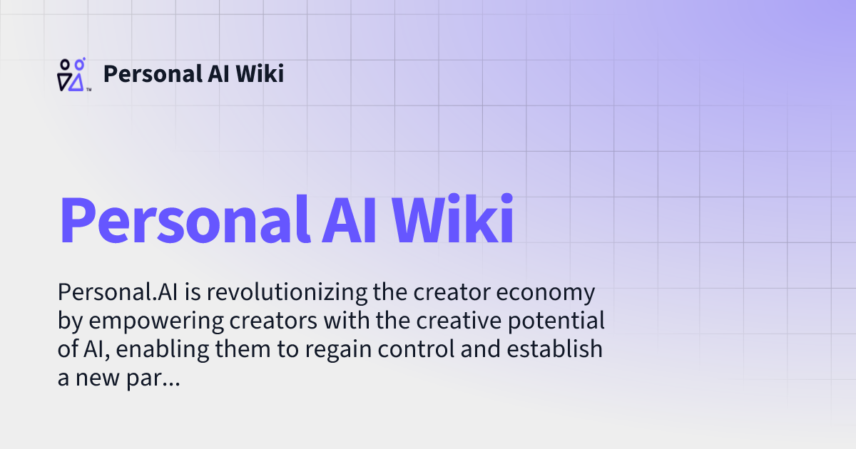 Personal AI Wiki | Personal AI Wiki